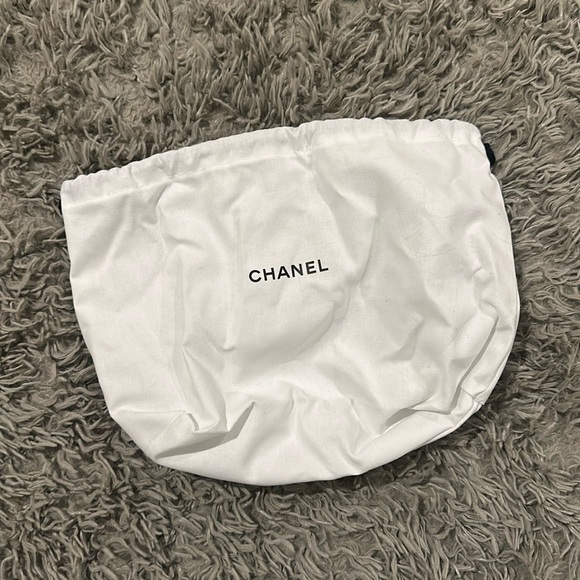 CHANEL | Accessories | Chanel White Cotton Pouch | Poshmark